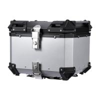 China Aluminum Motorcycle Trunk 45L Flat/Embossed Design for Multi-Color and Multi-Capacity for sale