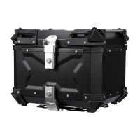 China Aluminum Motorcycle Trunk 45L Flat/Embossed Design for Multi-Color and Multi-Capacity for sale