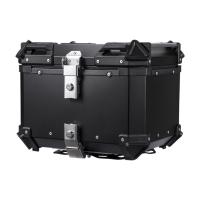 China Aluminum Motorcycle Trunk 45L Flat/Embossed Design for Multi-Color and Multi-Capacity for sale