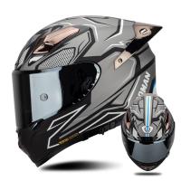 China Motorcycle Motocross Motorbike Helmets OEM Style Double Lens Helmet for Men and Women for sale