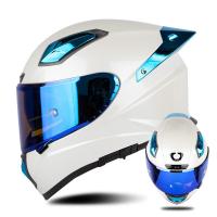 China Motorcycle Motocross Motorbike Helmets OEM Style Double Lens Helmet for Men and Women for sale