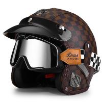 China Popular Vintage Prince Cruise Motorcycle Helmet Electric 3/4 Helmet for Summer Riding for sale