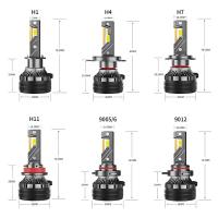 China Experience Brighter and Clearer Vision with H4 H11 H7 LED Lens Headlight Bulb 6000lm for sale
