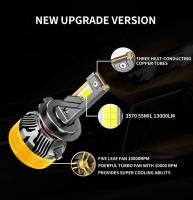 China Experience Brighter and Clearer Vision with H4 H11 H7 LED Lens Headlight Bulb 6000lm for sale