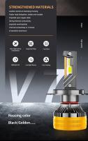 China Experience Brighter and Clearer Vision with H4 H11 H7 LED Lens Headlight Bulb 6000lm for sale