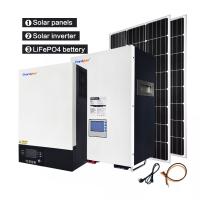 China Off Grid Solar Hybrid Inverter 3kW 5kW Lithium Battery Solar Power System Set for Home for sale