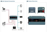 China Grandglow 5KW Off Grid Solar Hybrid Inverter 48V Pure Sine Wave MPPT Charger Controller for sale
