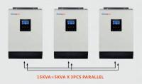 China Hybrid Off Grid Solar Inverter 5kW 48VDC Pure Sine Wave High Frequency Power Inverter for sale