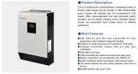 China Hybrid Off Grid Solar Inverter 5kW 48VDC Pure Sine Wave High Frequency Power Inverter for sale