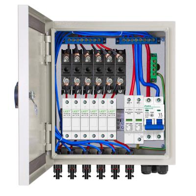 China 34 Input 2 Output 1000V DC PV Combiner Box Solar Array Circuit Protection IP65 for sale