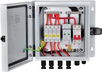 China 34 Input 2 Output 1000V DC PV Combiner Box Solar Array Circuit Protection IP65 for sale