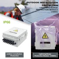 China Longmax 4 In 1 Out Solar PV Combiner Box 500VDC 15A with Lightning Protection for Solar Panel System for sale