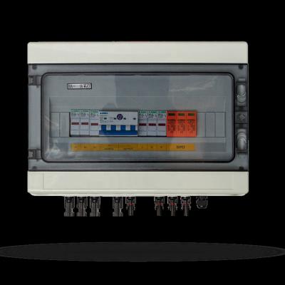 China Custom DC PV Combiner Box 3 Strings 1 Output IP65 High Voltage Lightning Protection for Solar Inverter for sale