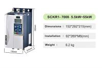 China Bypass 7.5KW Soft Starter SCKR1-7000-7.5-Z 15A Three-Phase Motor Soft Starter with Torque Control for sale