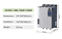 China RS485 75KW 220V-660V Built In Bypass Soft Starter 3 Phase 100HP Motor For Conveyer for sale