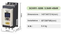 China SCKR1-6200-030-Z 30KW Online Soft Starter for 40HP Submerged Pump Motor 3 Phase for sale