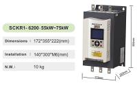 China 75KW 380V 3 Phase Soft Starter for Water Pump Remote Control 50Hz 60Hz for sale