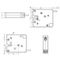 China 12v 24v 430 Stainless Steel Electronic Latch System Controlled Electric Cabinet Lock for sale