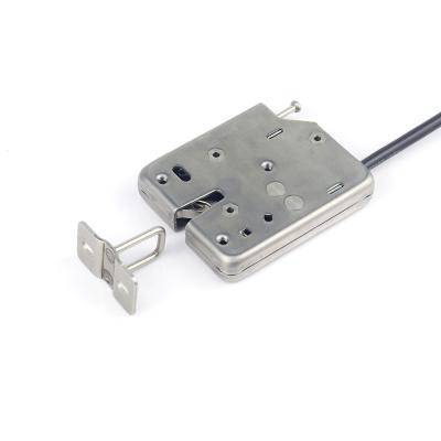 China 12v 24v Keyless Hidden Electric Solenoid Cabinet Lock For Electronic Storage Locker for sale
