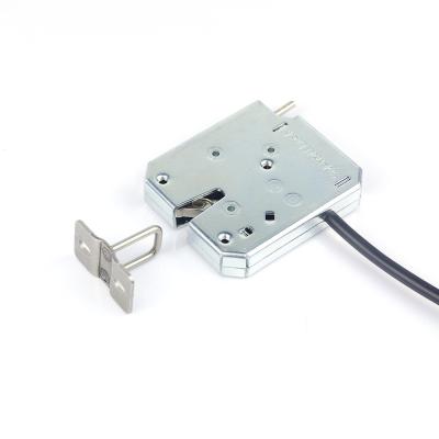 China Carbon Steel Plated Blue Zinc Solenoid Electric Lock For Express Cabinet for sale