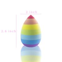 China Customized Private Label Skin Care Products Waterdrop Rainbow Makeup Sponge for sale