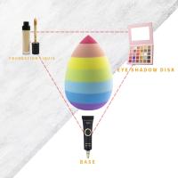 China Customized Private Label Skin Care Products Waterdrop Rainbow Makeup Sponge for sale