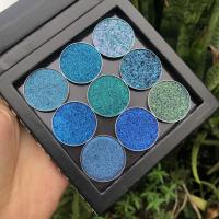 China 9 Color 26mm Round Eyeshadow Palette 150g Mineral Ingredient for sale