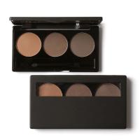 China 3 Color Long Lasting Makeup Eyebrow Powder OEM ODM With Brush for sale