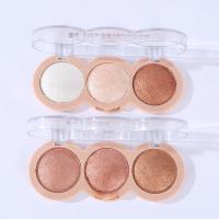 China High Pigment Shimmer Eyeshadow , Face Beauty Vegan Highlighter Palette OEM / ODM for sale