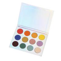 China Long Lasting Glitter Eyeshadow Waterproof 12 Shade Eyeshadow Palette for sale