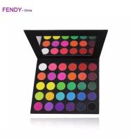 China Custom Logo Rainbow Eyeshadow Palette Waterproof 30 Colors Makeup Pallet for sale