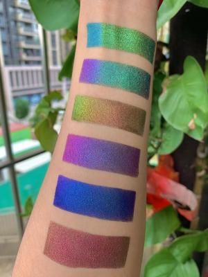 China Pressed Pigment Multi Duochrome Glitter Duochrome Multi Chrome Eye Shade Makeup chameleon Eyeshadow for sale