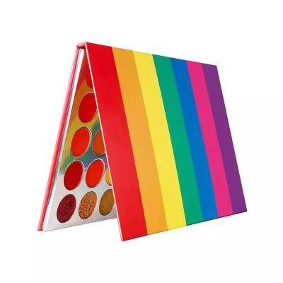 China Rainbow Eye Makeup Eyeshadow Waterproof Customized Logo For Daily Life for sale