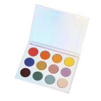 China Longlasting 12 Color Shimmer Matte Eyeshadow Palette With Private Label Logo for sale