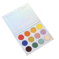 China Longlasting 12 Color Shimmer Matte Eyeshadow Palette With Private Label Logo for sale