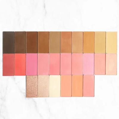China Portable Beauty Color Blush Palette , Contour Highlighter Blush Palette for sale