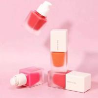 China 6 Color Face Blush Palette Waterproof Single Cute Pink Liquid Blush Palette for sale