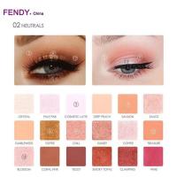China Mineral Makeup Eyeshadow Palette , Shimmer 18 Colors Eyeshadow Palette Waterproof for sale