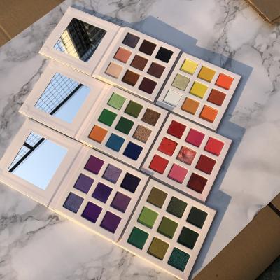 China Portable Eye Makeup Eyeshadow Palette 9 Colors 180g High Pigmented for sale