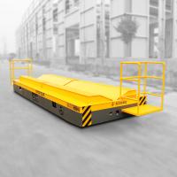 China 20T Heavy Load Motorized Transfer Trolley With Battery Powered Motorized Cart for sale