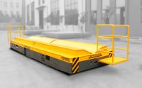 China Plant Smooth Ground Electric Steerable Molten Metal Transfer Cart On Cement for sale