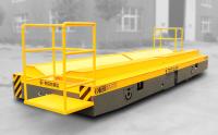 China Plant Smooth Ground Electric Steerable Molten Metal Transfer Cart On Cement for sale