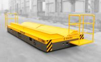 China Plant Smooth Ground Electric Steerable Molten Metal Transfer Cart On Cement for sale