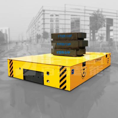 China Steel Mill Battery Transfer Cart Remote Control Electric Die Transport Trailer for sale