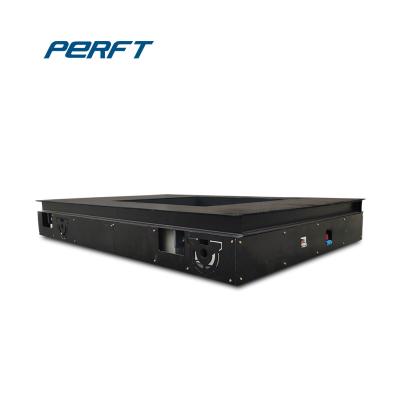 China Automated Guided Vehicles 20t Heavy Load Steel Transfer Cart With Four Wheels for sale