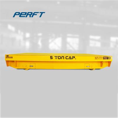 China Carbon Steel Motorized Steel Coil Automated Transfer Trolley Wagon 25t for sale