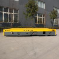 China Steel Pallet Motorized Cable Drum Steel Coil Rail Transfer Cart for sale