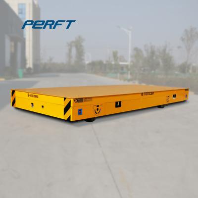 China Trackless Transfer Bogie Steerable Molten Metal Transfer Cart On Cement for sale