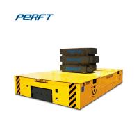 China Electric Battery Powered Motorized Transfer Trolley With Lifting Table For Coils for sale
