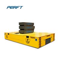 China Electric Battery Powered Motorized Transfer Trolley With Lifting Table For Coils for sale
